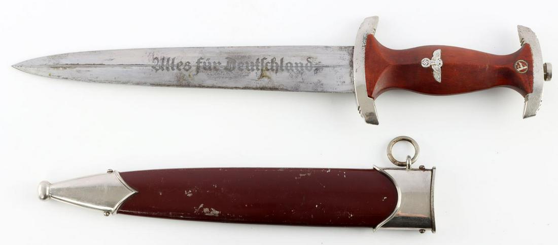 Wwii Third Reich German Sa Dagger F.w. Holler