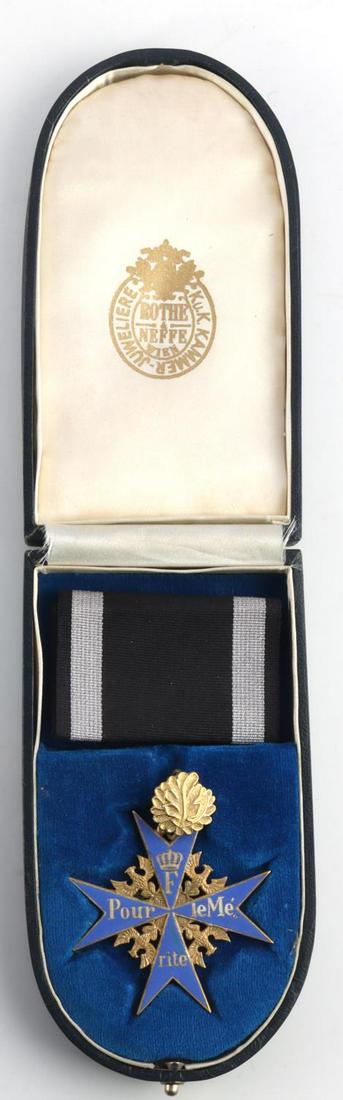 Imperial German Pour Le Merite Blue Max Medal