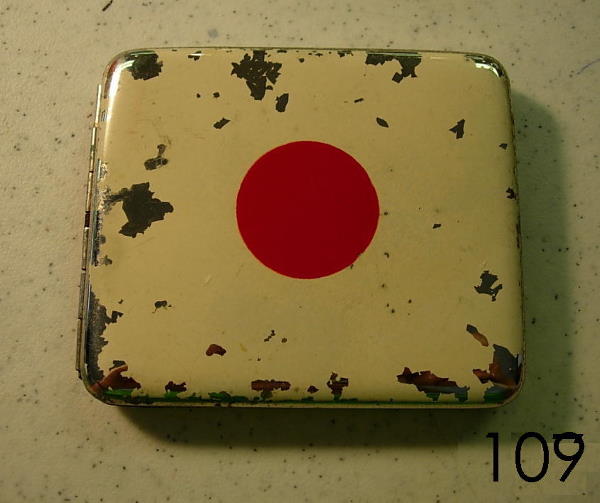 Wwii Japanese Army Soldier Engraved Cigarette Case