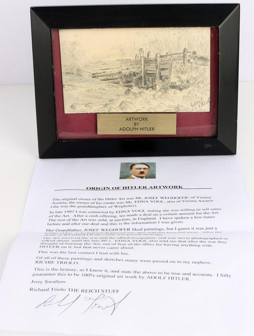 ADOLF HITLER 1908 VIENNA PERIOD PENCIL DRAWING (#9404) on Dec 20, 2022 ...