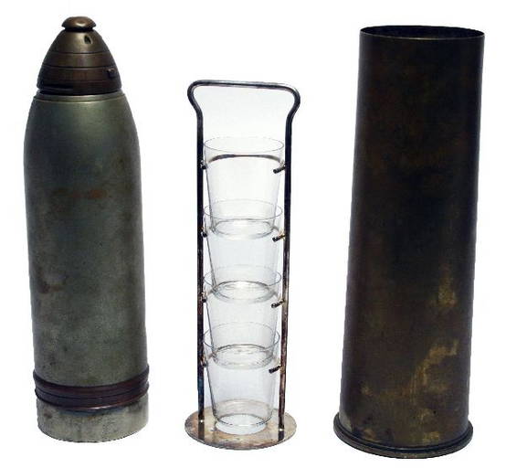 Facsimile Eighteen Pounder Shrapnel Shell Bar Set