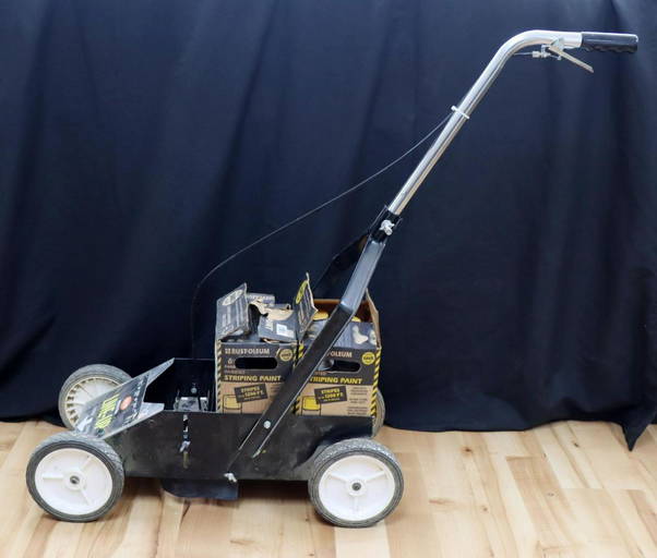 Krylon Pavement Striping Machine + 9 Cans Paint