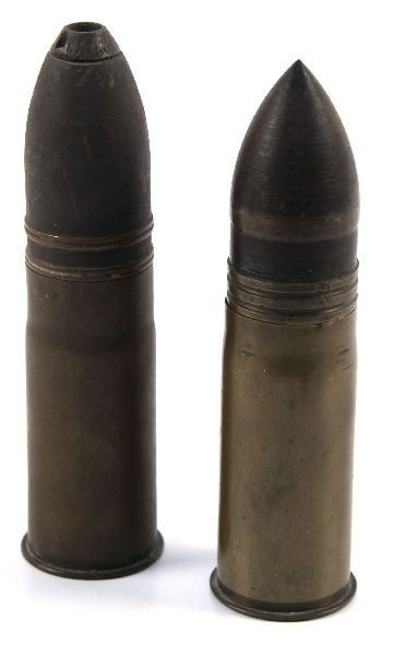 2 37MM FRENCH MODEL OF 1916 INFANTRY GUN SHELLS