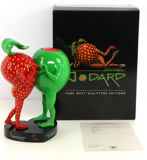 Michael Godard Signs Of Love Sculpture W Coa