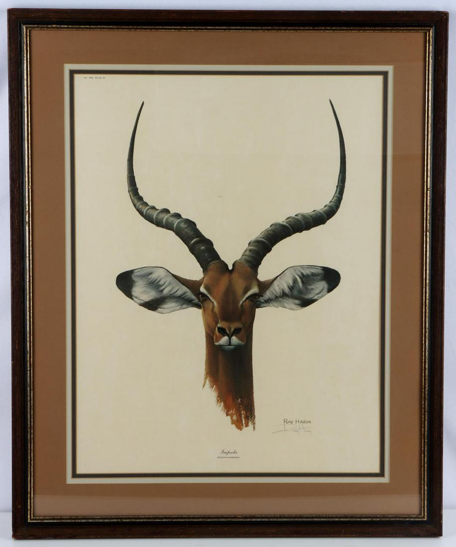 Ray Harm Impala Hand Signed Silk Screen Print