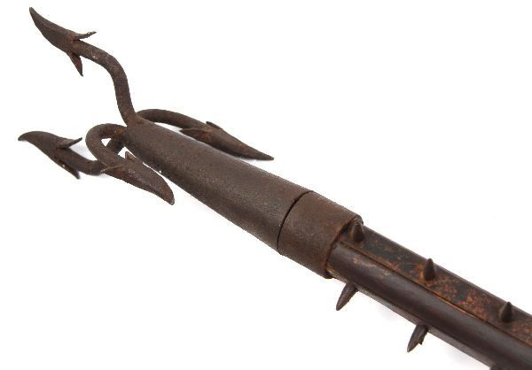 SODEGARAMI ANTIQUE JAPANESE NAMAKO POLE WEAPON