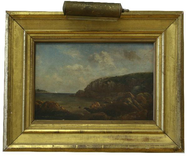 FRAMED JOSEPH LYMAN OIL ON BOARD LANDSCAPE SCENE