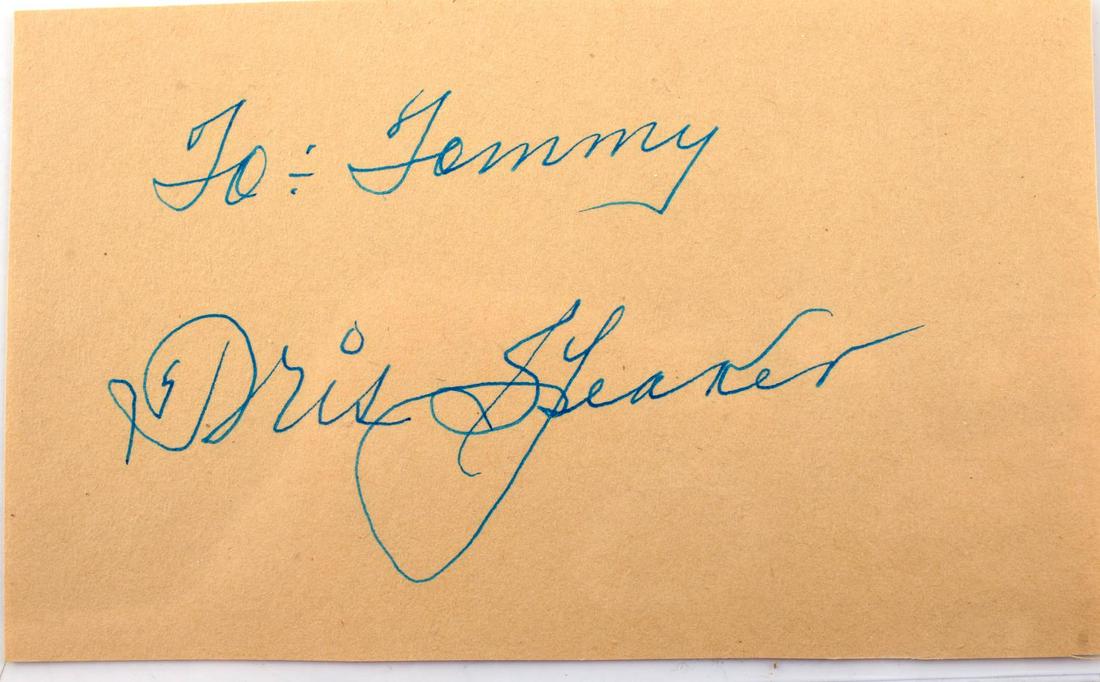 Baseball Legend Tris Speaker Cut Signature Auction