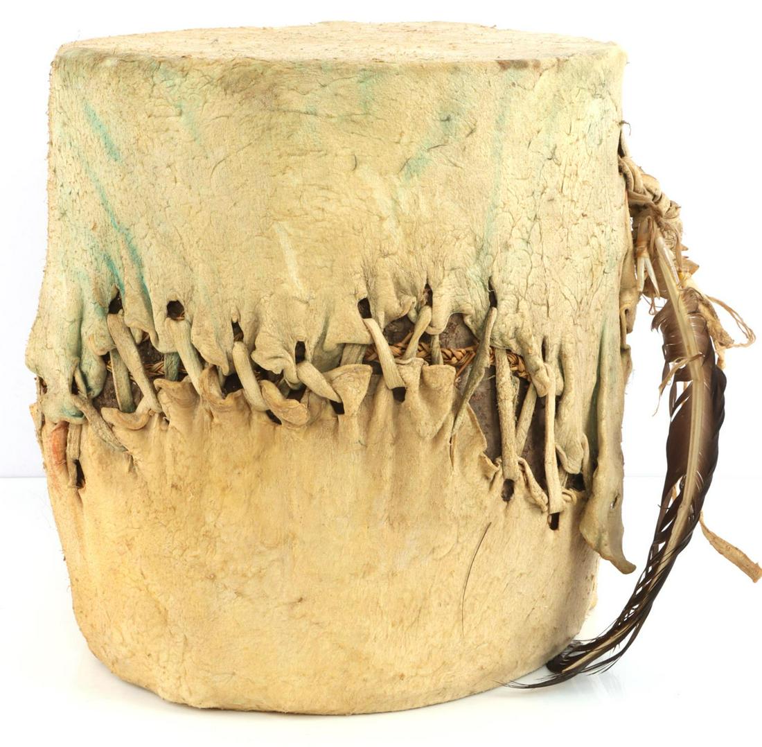 Native American Indian Tom Tom Drum Auction