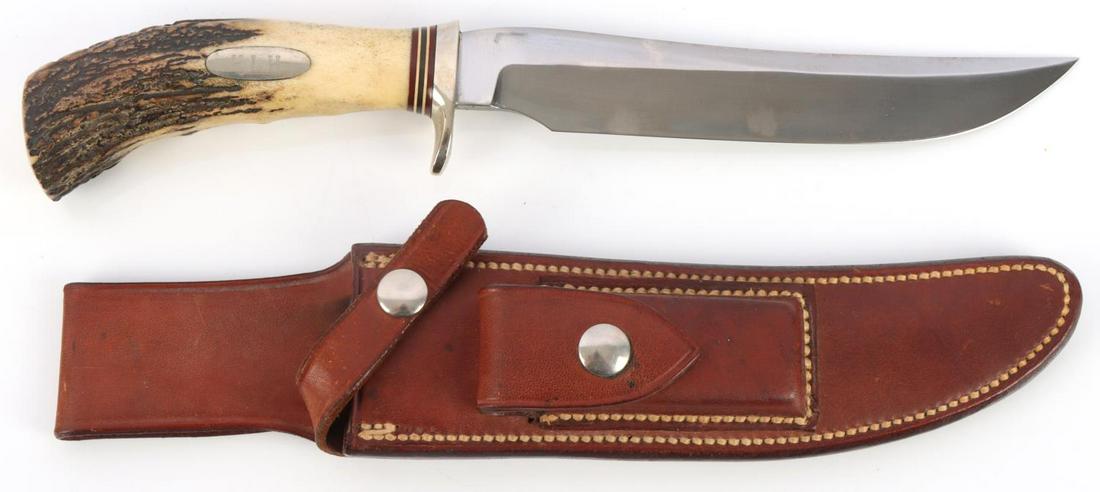 Randall Made Model 3 7 Inch Blade Stag Grip Knife Auction