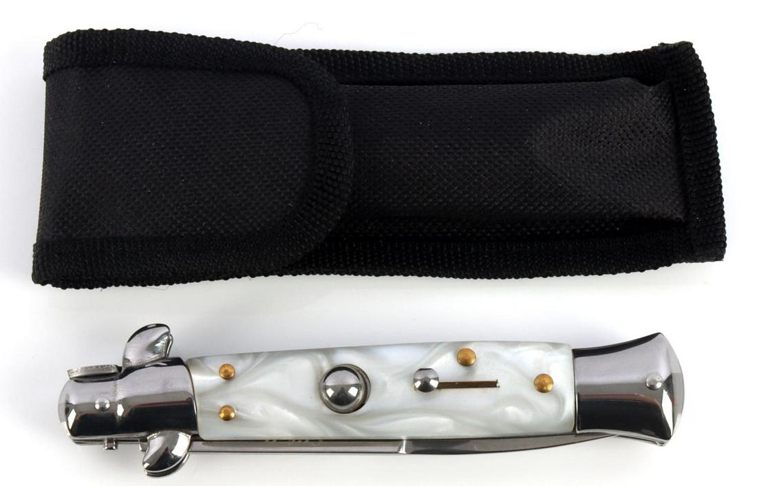 Stiletto Folding Switchblade Knife 8 3/4 Inch Auction