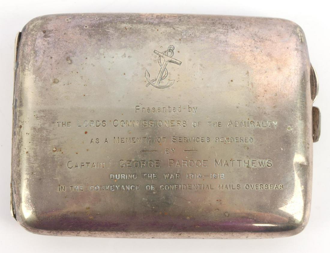 The Lords Commissioners Of The Admiralty Cig Case Auction