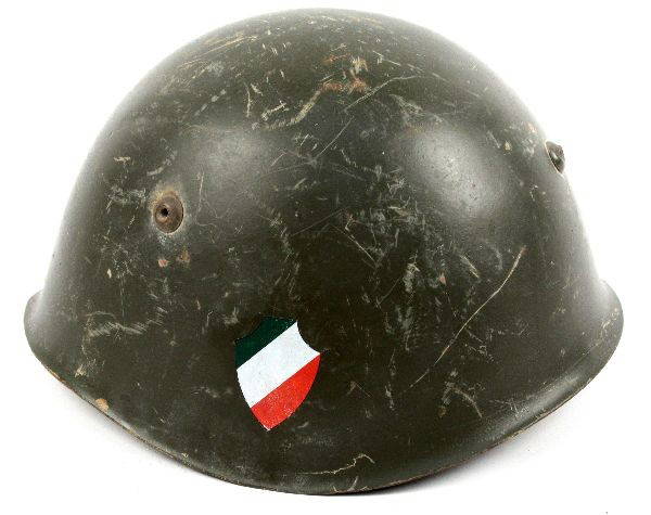 Wwii Italian Helmet With Decal