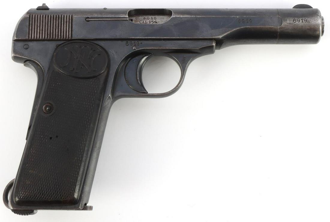 Fn Browning M1922 Dutch Contract 9mm Pistol Auction