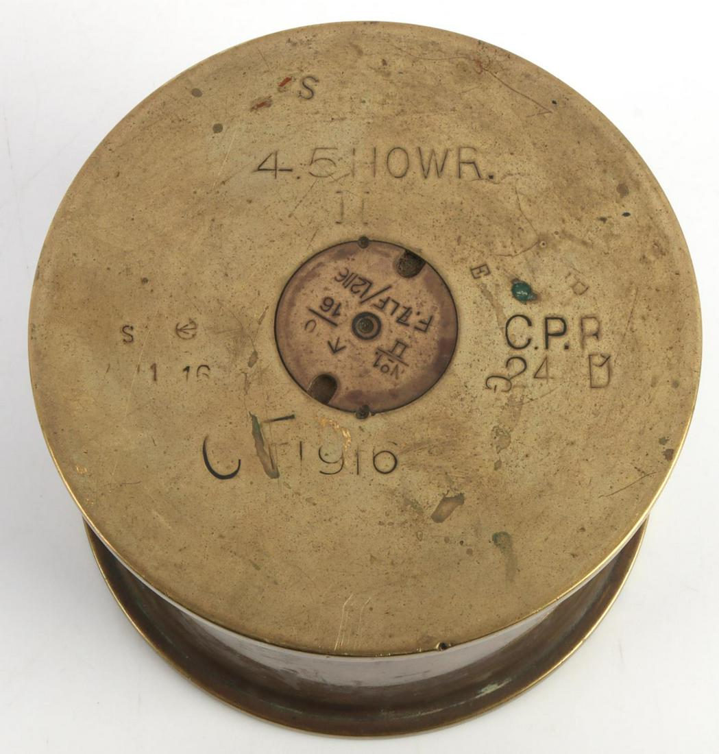Wwi 1916 British 4.5 Inch Howitzer Trench Art