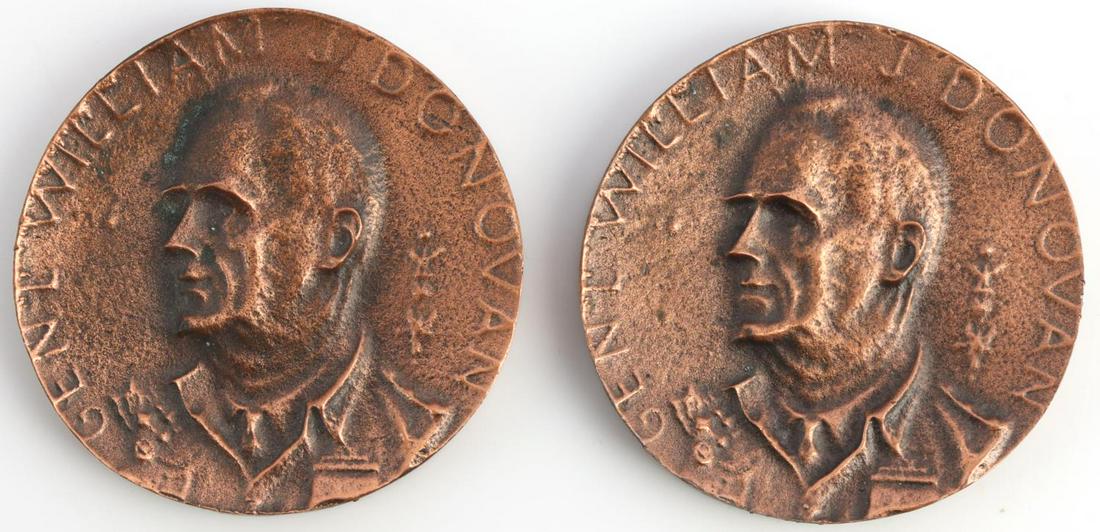 2 General William Donovan Oss Cia Medal Lot Auction