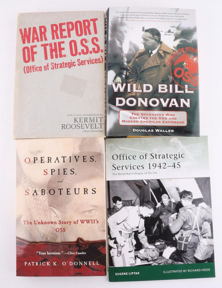 Oss Book Lot Donovan Wwii Origins Kermit Roosevelt Auction