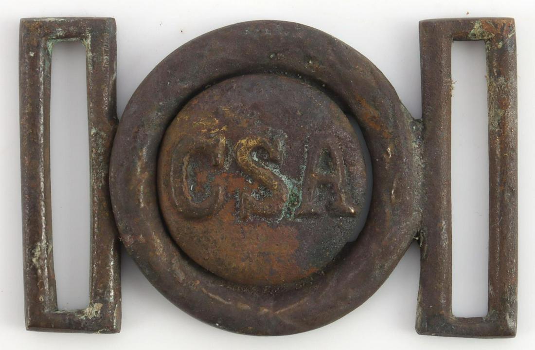 Us Civil War Csa North Carolina Belt Buckle Auction