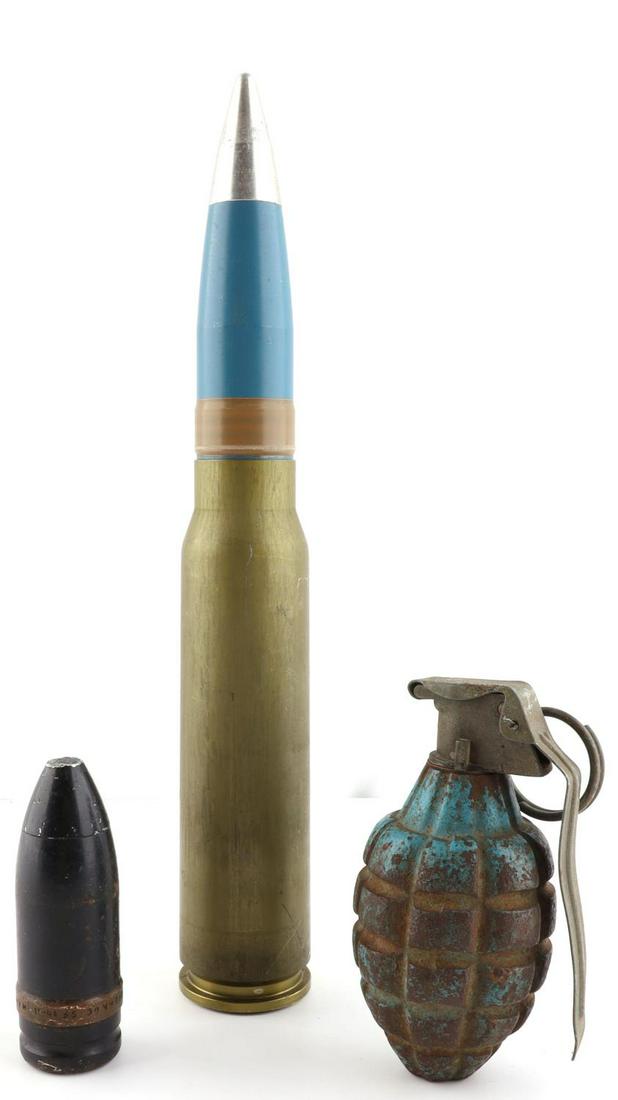Deactivated Us Pineapple Grenade 30mm Dummy Round Auction