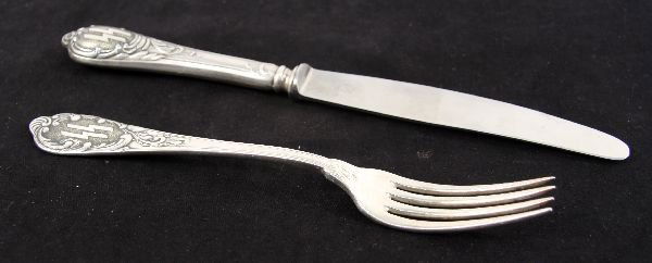 WWII GERMAN SS FLATWARE FROM DACHAU OFFICERS MESS