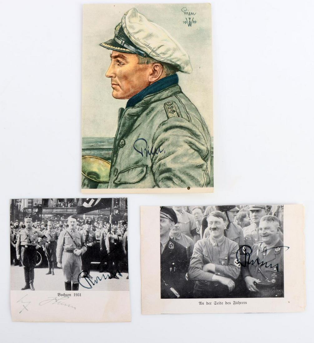 German Hitler Gunther Prien Ernst Rohm Autograph Auction