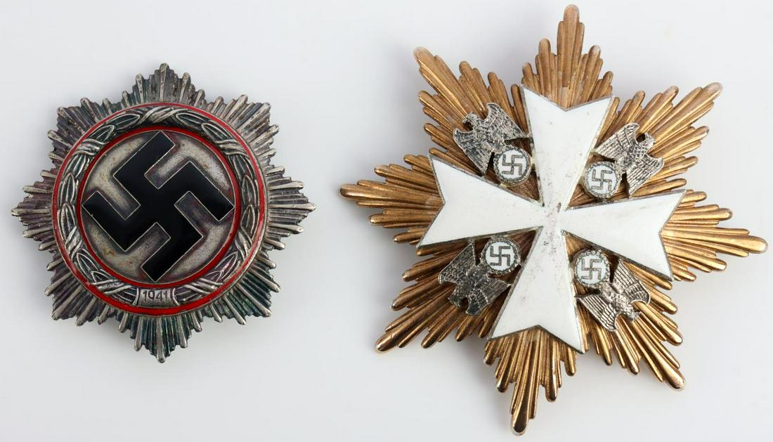 2 Wwii German Reich Grand Star Cross & War Cross Auction