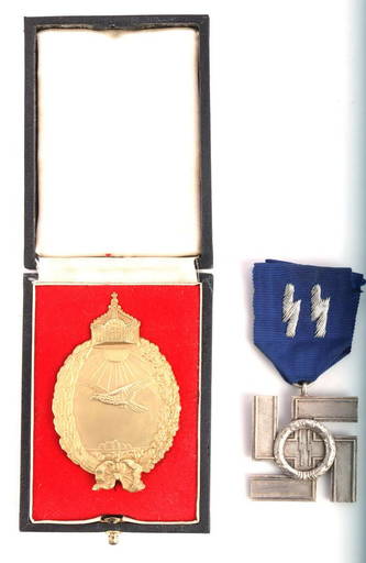 Wwi Wwii German Waffen Ss Service Pilot Badge