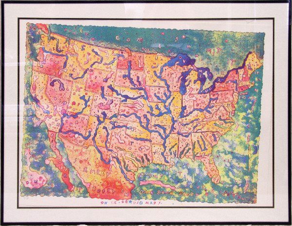 WILLIAM WALMSLEY FRAMED & SIGNED LITHOGRAPH