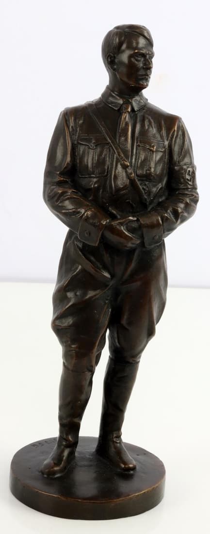 Wwii German Adolf Hitler Bronze Statue Auction