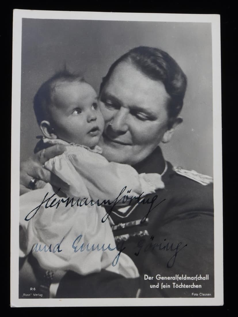 Wwii German Hermann & Emmy Goering Signatures Auction
