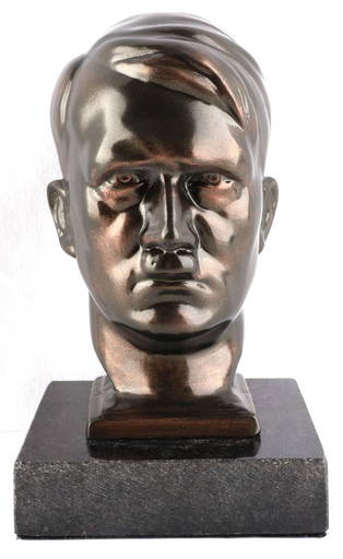 Wwii German Reich Adolf Hitler Bronze Bust
