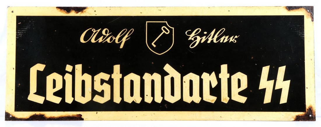 Wwii German Leibstandarte Ss Adolf Hilter Sign Auction