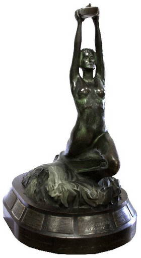 Rare Barclay "spirit Of Speed" Boat Racing Trophy