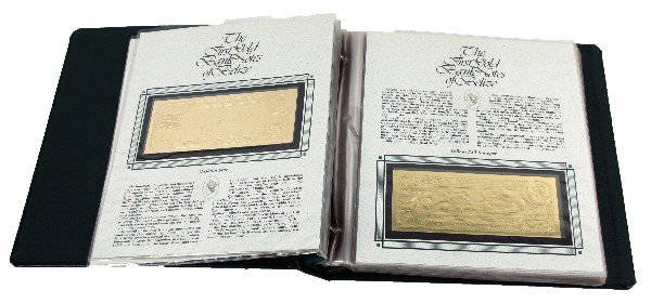 First Gold Bank Notes Belize Limited Edition 22k