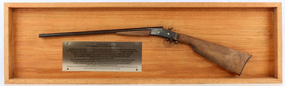 Antique Deactivated J Stevens 22 Cal Rifle Auction