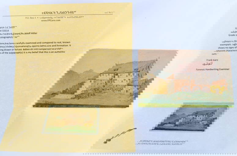 Wwii Adolf Hitler Colored Pencil Sketch Of A Mill