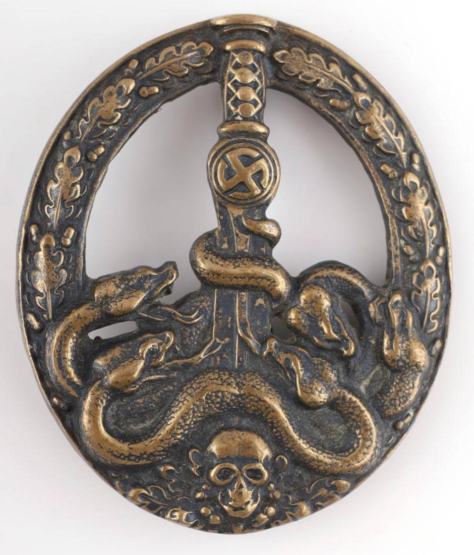 Wwii German Reich Anti Partisan Bronze Badge Auction