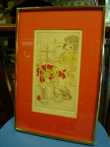 Susan Booth Titus 2/150 Signed 1974 Brass Bed Si