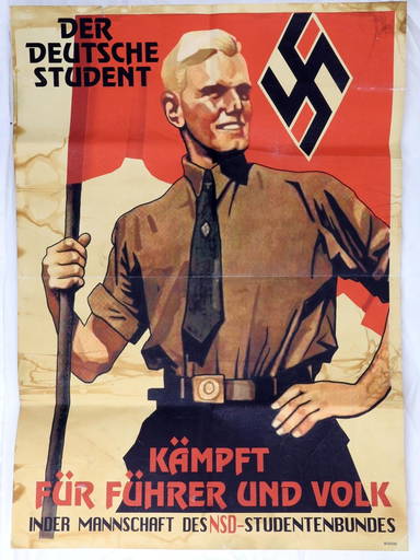 Wwii German Reich Hitler Youth Propaganda Poster