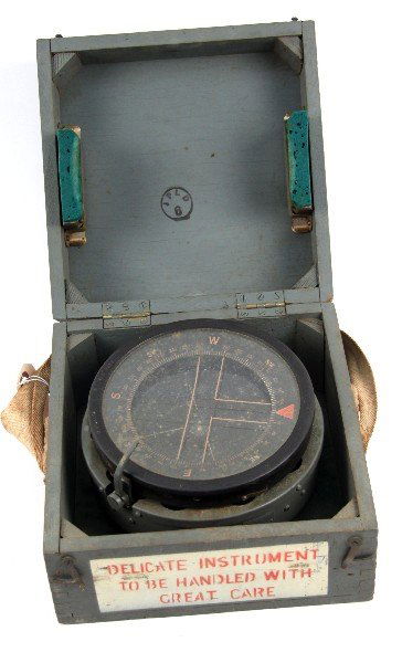 WWII LANCASTER RAF BOMBER P-10 BOXED COMPASS