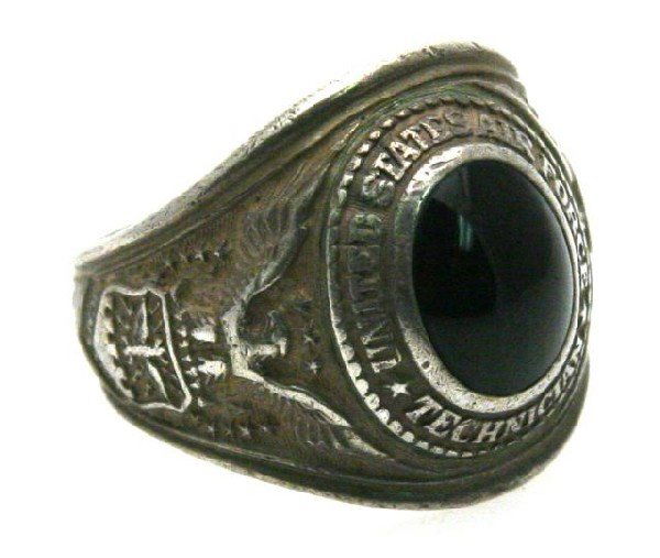 WWII ERA US ARMY AIRFORCE STERLING SILVER RING