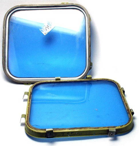 C 30 Airplane Window With Blue Tint & Numbering