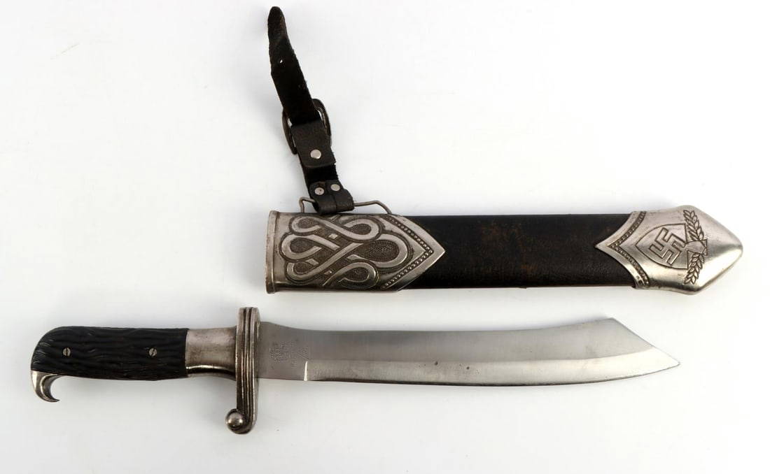 Wwii German Rad Dagger With Scabbard Auction