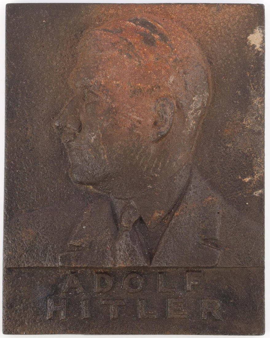 Wwii German Reich Adolf Hitler Wall Plaque Auction