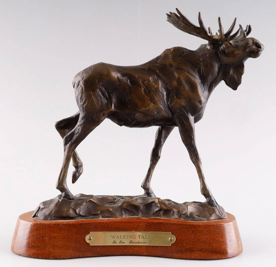 Tim Shinabarger Montana Sculpture Walking Tall Auction