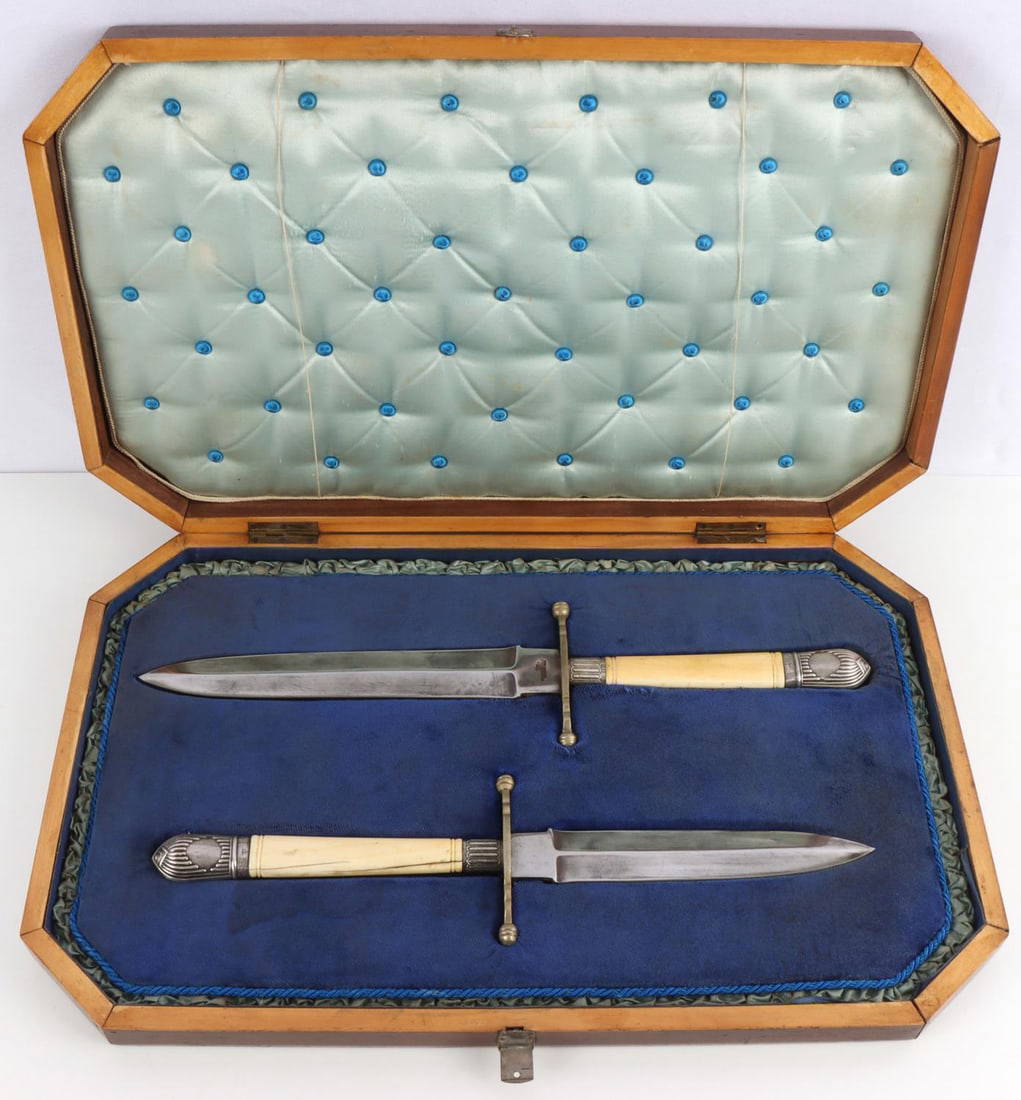 Walker & Hall Presentation Dagger Knife Set Auction