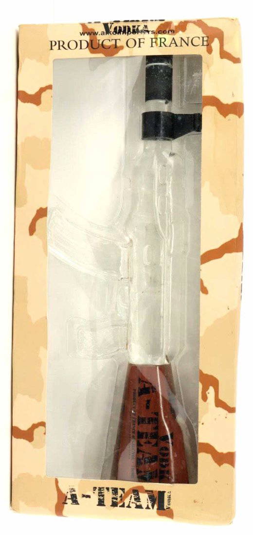 A-team Swat Ak-47 Full Vodka Bottle Set Auction