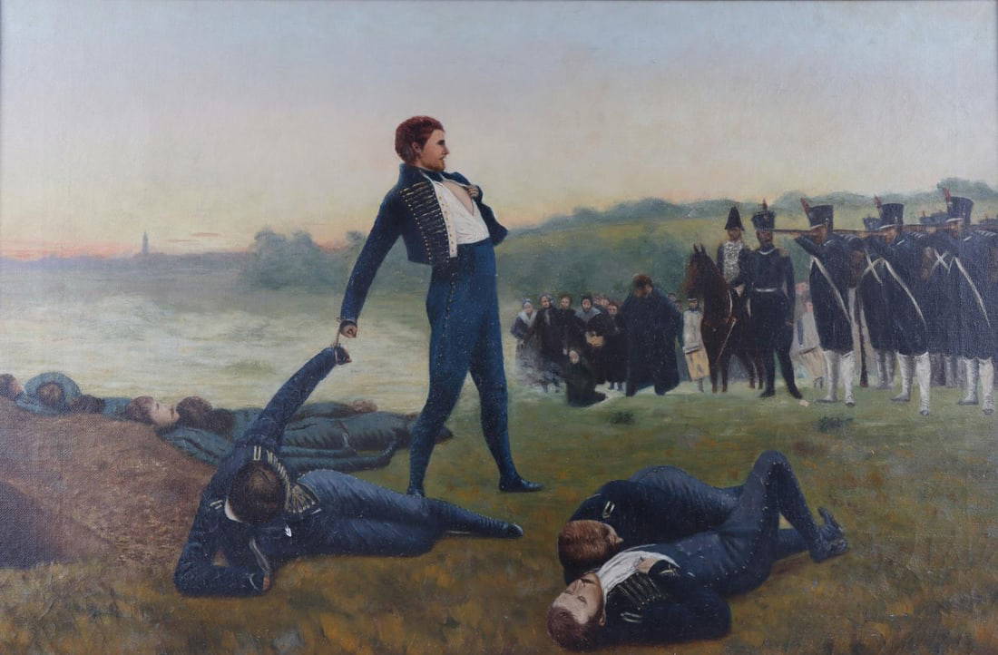 Execution Of Michel Ney Antique Oil Painting Auction