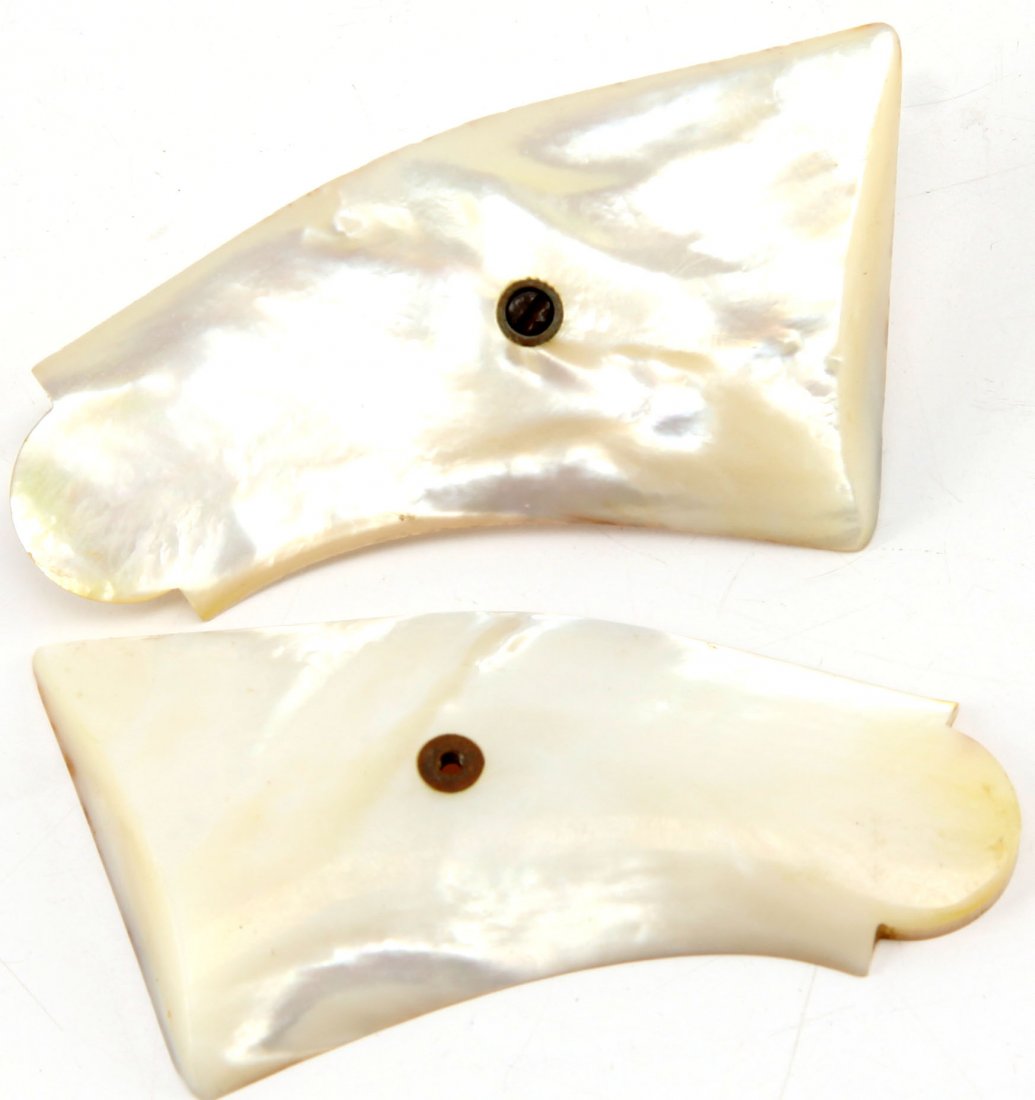 SMITH & WESSON ANTIQUE PEARL HANDLE REVOLVER GRIPS