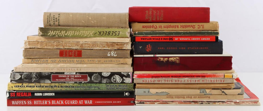 Large Collection Lot Of Wwii German Reich Books Auction
